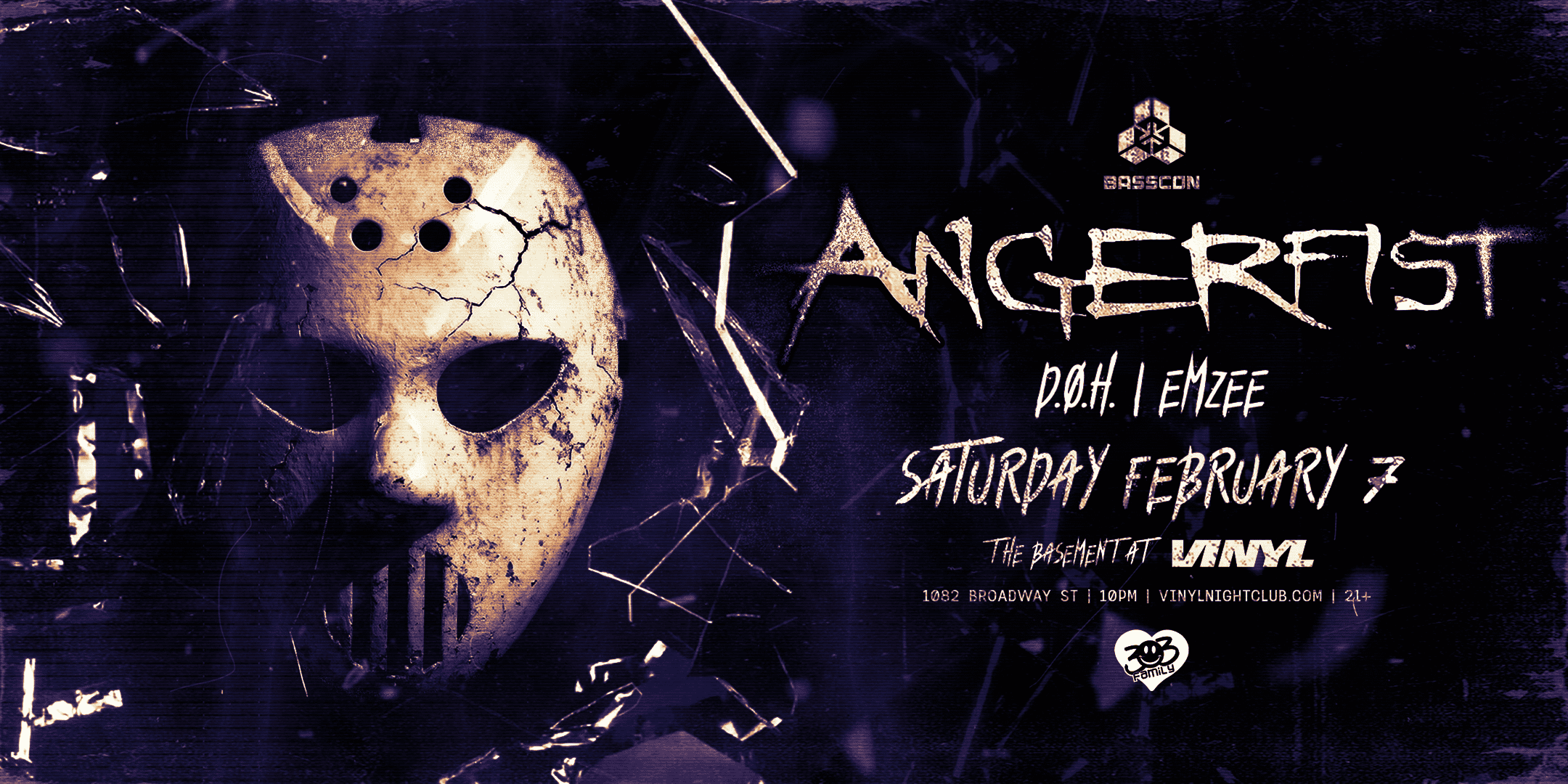 Angerfist | EDM DJ Music Concert Show 2026 Feb 7 | Club Vinyl